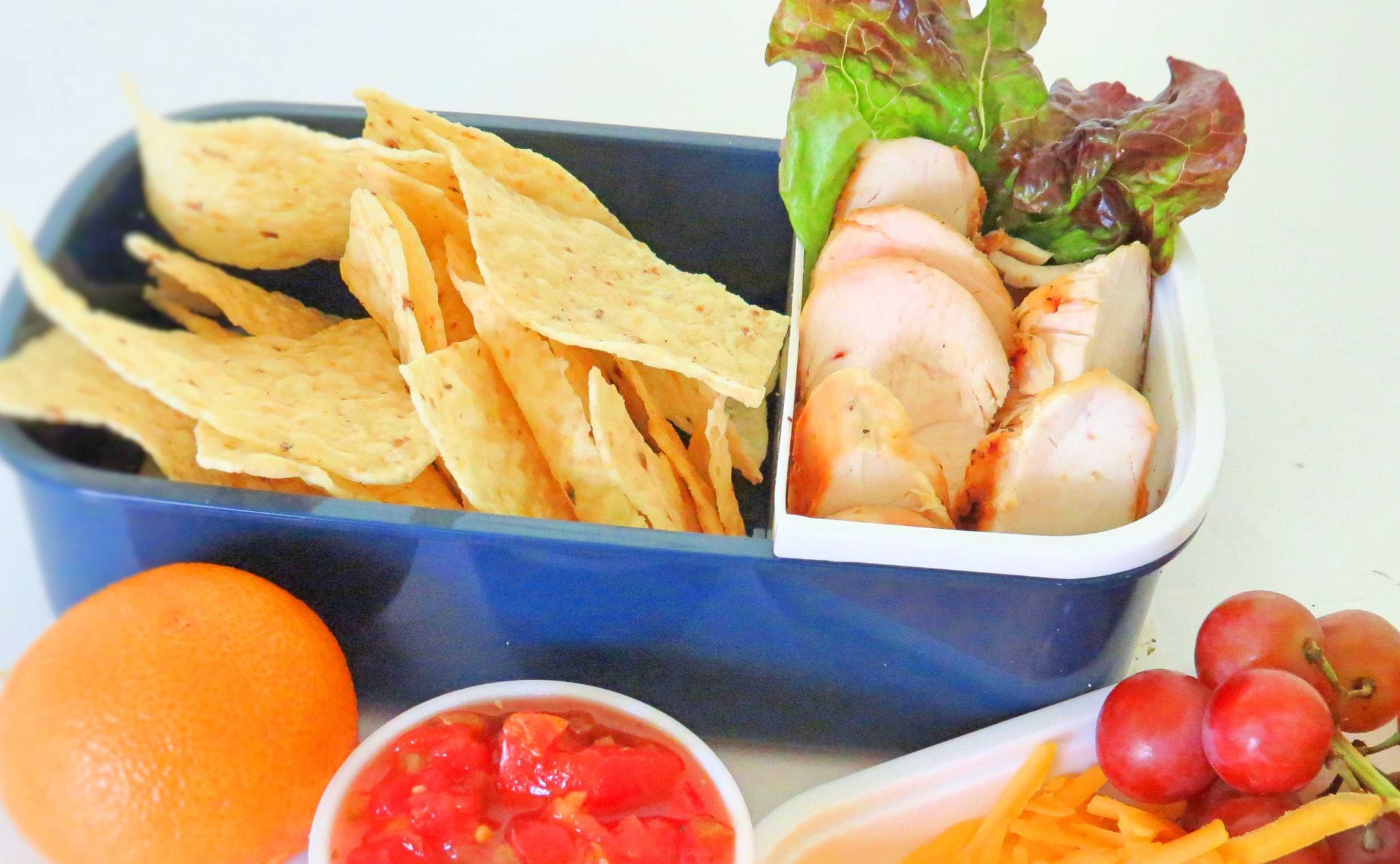 Grilled Chicken Nachos Back To School Bento Lunch - Sweet Savant