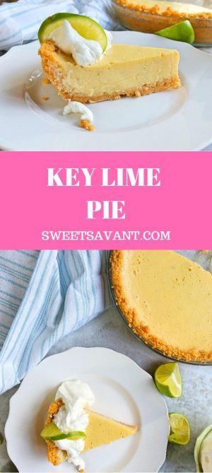 Deep Dish Key Lime Pie with Golden Sandwich Cookie Crust - Sweet Savant