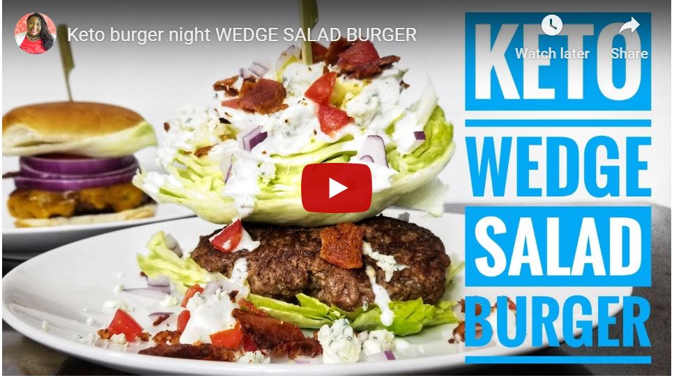 Wedge Salad Burger Keto Friendly Recipe - Sweet Savant