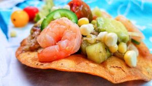 TOSTADAS | Crab and Shrimp Tostada Recipe - Sweet Savant